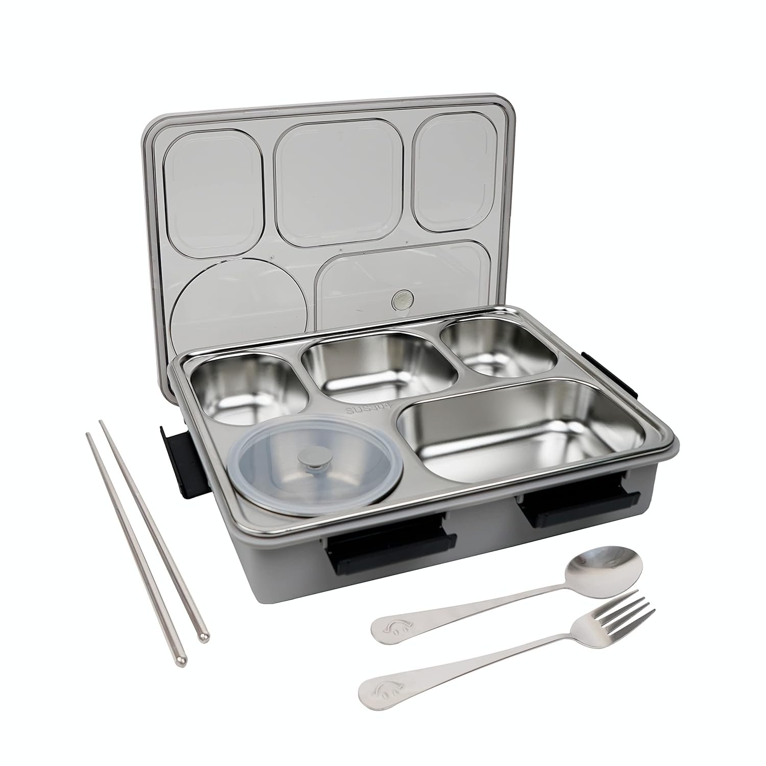 Buy Techno Buzz Deal Large Lunch Box with 5 Compartments, Leakproof ...