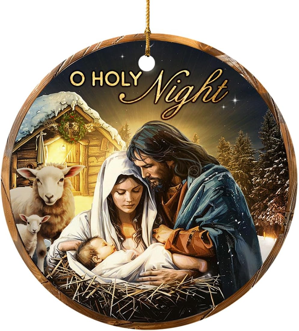 Amazon.com: VeryHomy Nativity Ornaments for Christmas Tree | Christian ...
