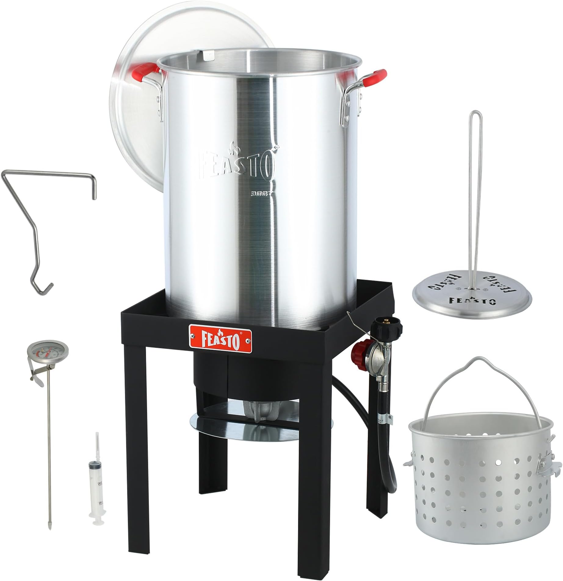 Amazon.com: 30QT Turkey Deep Fryer & 10QT Fish Fryer Kit w/Baskets ...