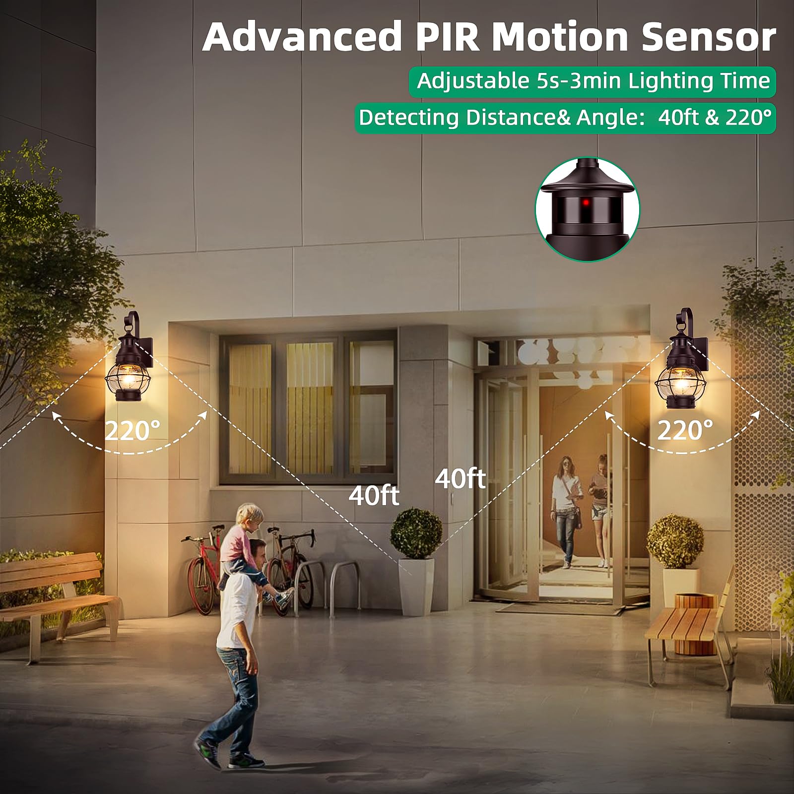 Snapklik.com : Lamomo Bronze Outdoor Light,Exterior Front Porch Lights ...