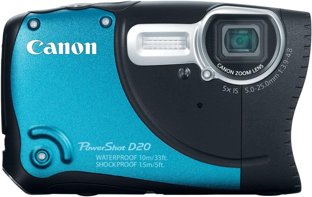 Amazon.com : Canon PowerShot D20 12.1 MP CMOS Waterproof Digital Camera ...