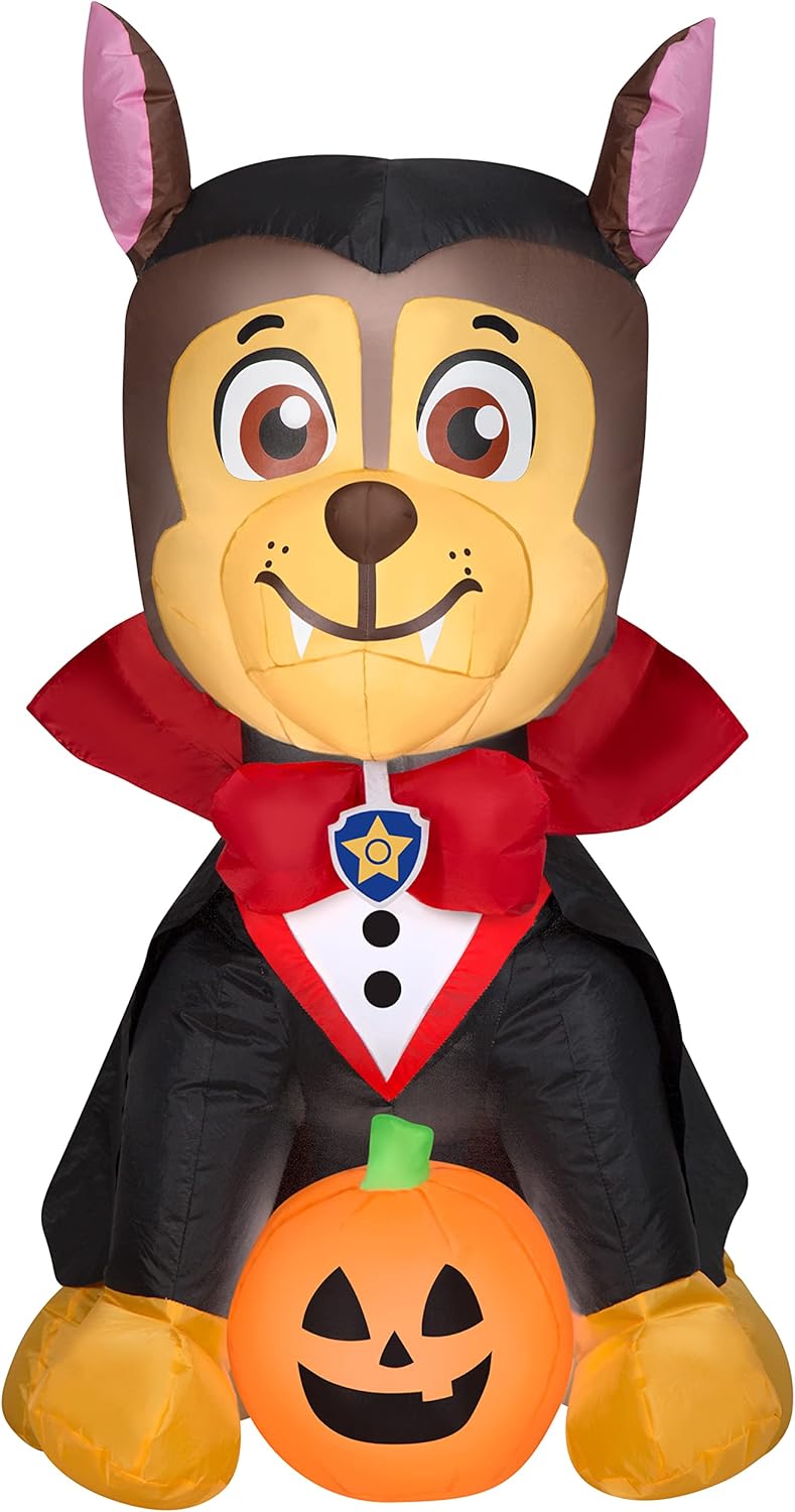 Gemmy Airblown Inflatable Chase as Vampire, 3 ft Tall, Brown