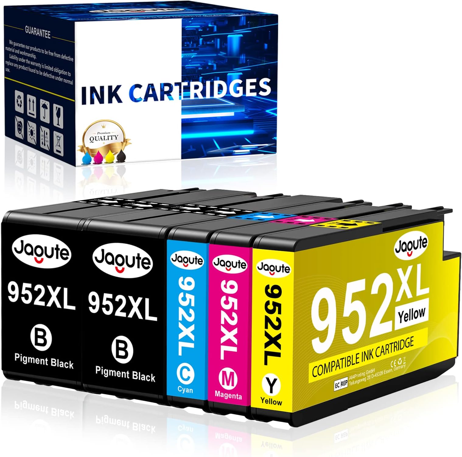 Amazon.com: 952XL Latest Upgraded Ink Cartridges Combo Pack Replacement ...
