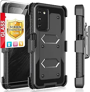 Amazon.com: TJS Compatible for Samsung Galaxy A15 5G Case, with [Tempered Glass Screen Protector ...