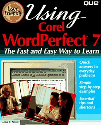 Using Corel Wordperfect 7: Nossiter, Joshua C.: 9780789701411: Amazon ...