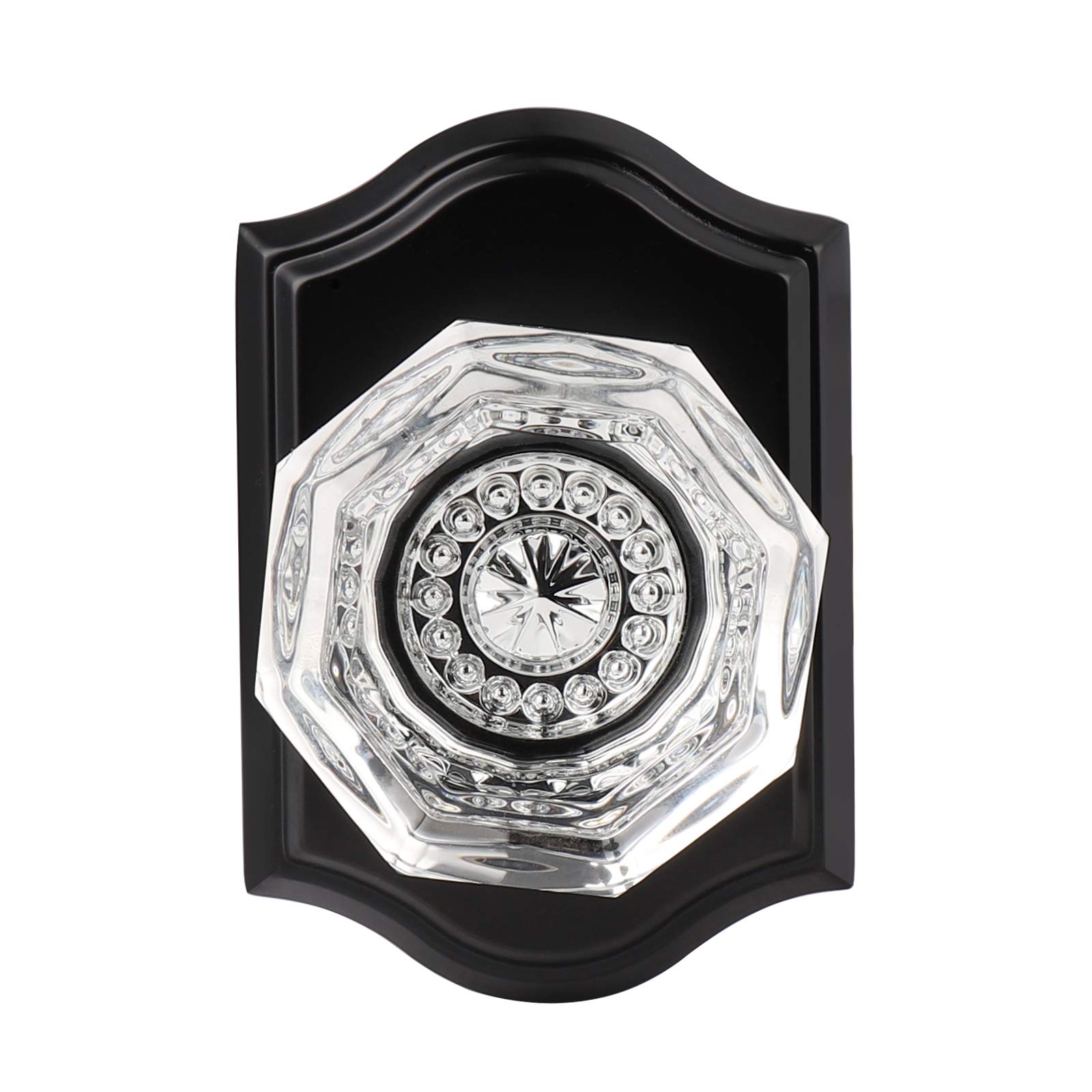 Snapklik.com : Crystal Dummy Door Knob,Glass Interior Door Handle Matte ...