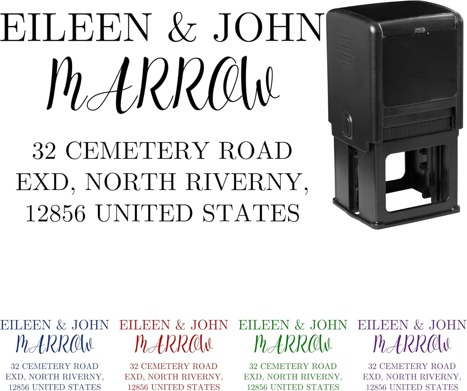 Amazon.com : Personalized Return Address Stamp, Custom Self Inking ...