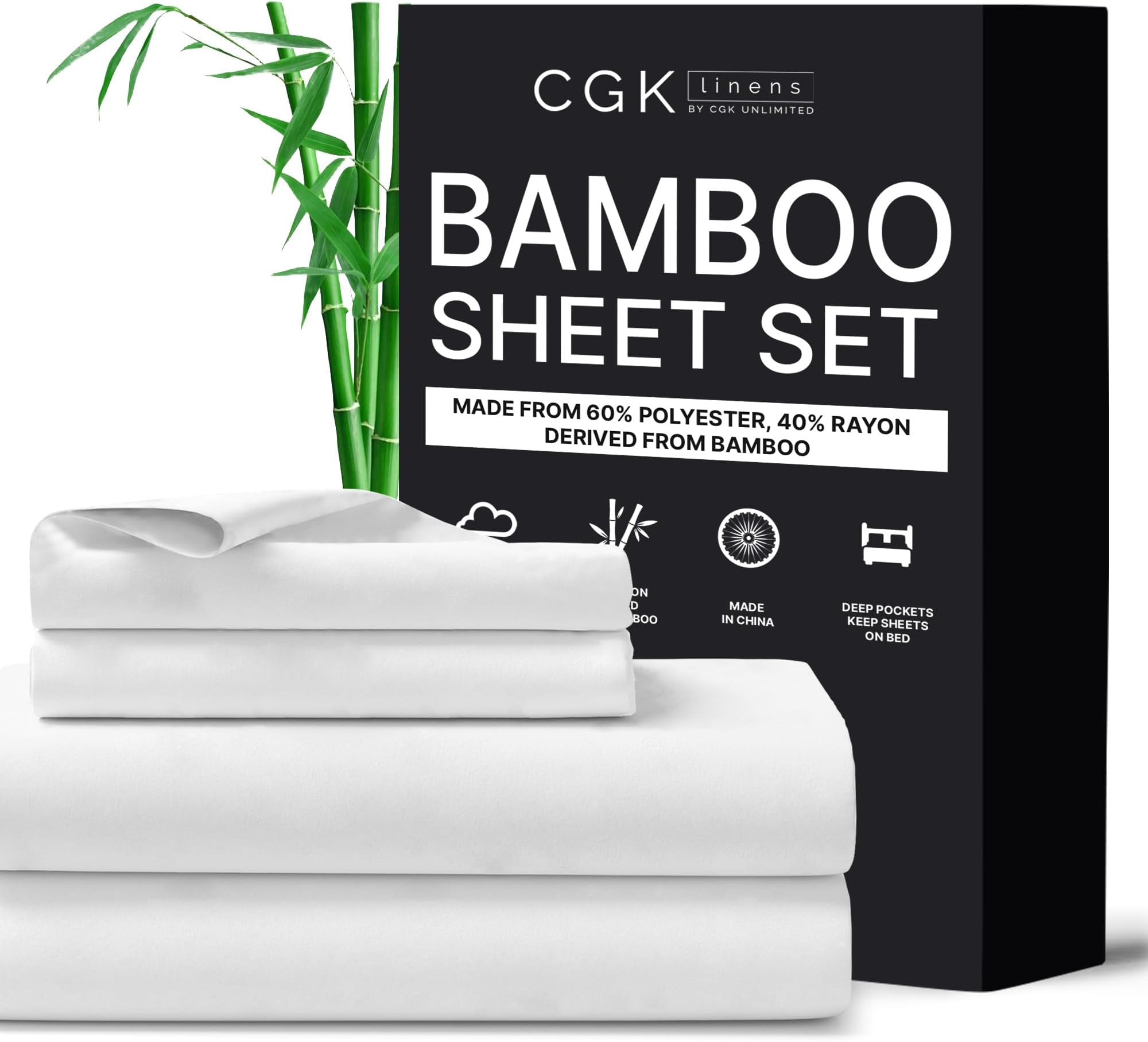 Amazon.com: Full Size Sheets - Cooling and Breathable Sheets - 60% ...