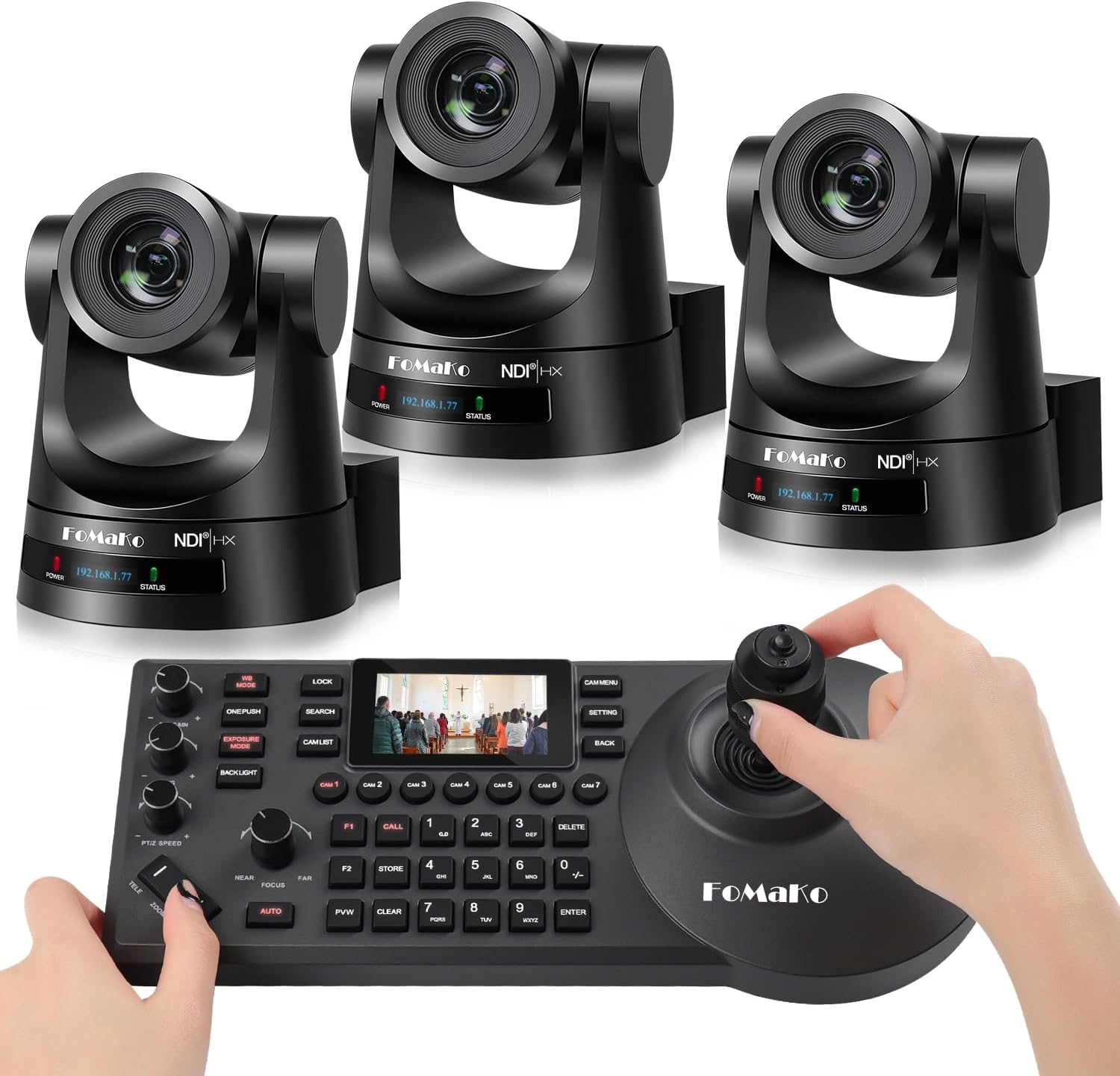 Amazon.com: FoMaKo PTZ NDI Camera 20X Optical Zoom HDMI PTZ Bundle with ...