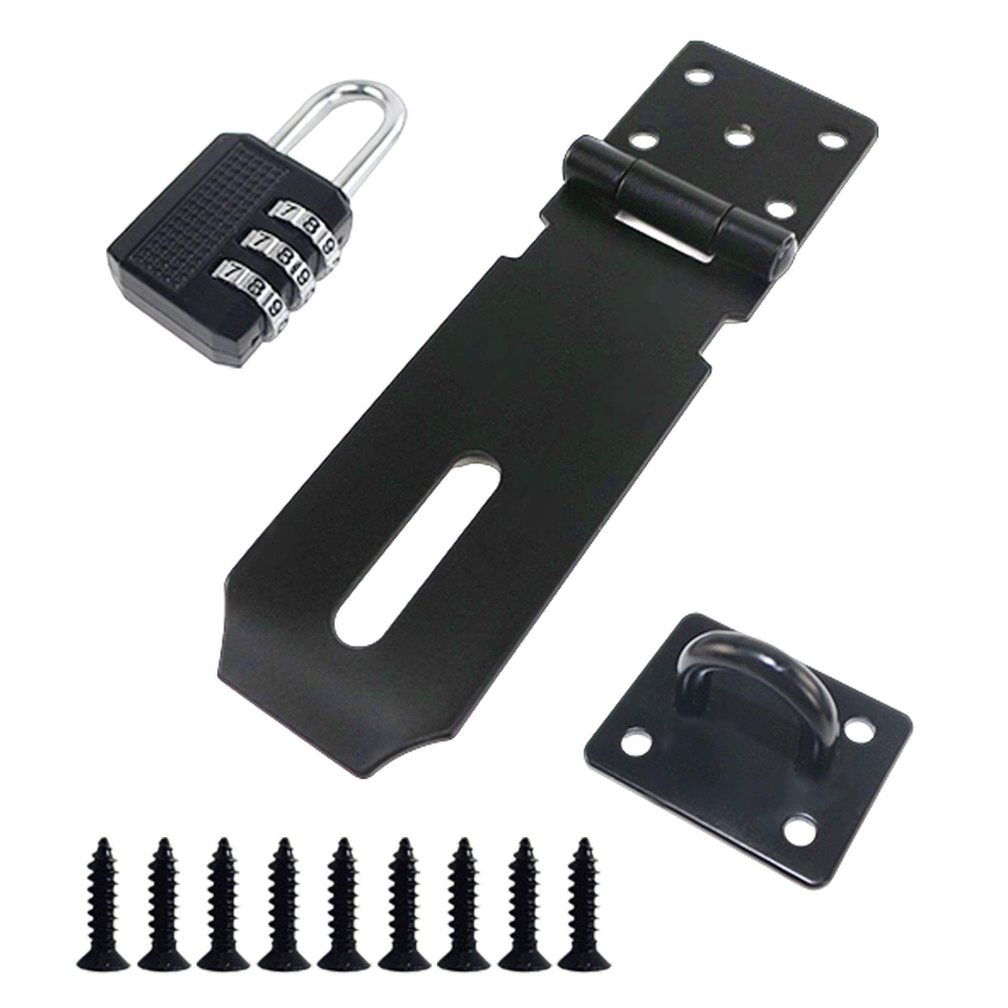 Buy Stainless Steel Padlock Hasp, Door Padlock Hasp with Screw Set ...