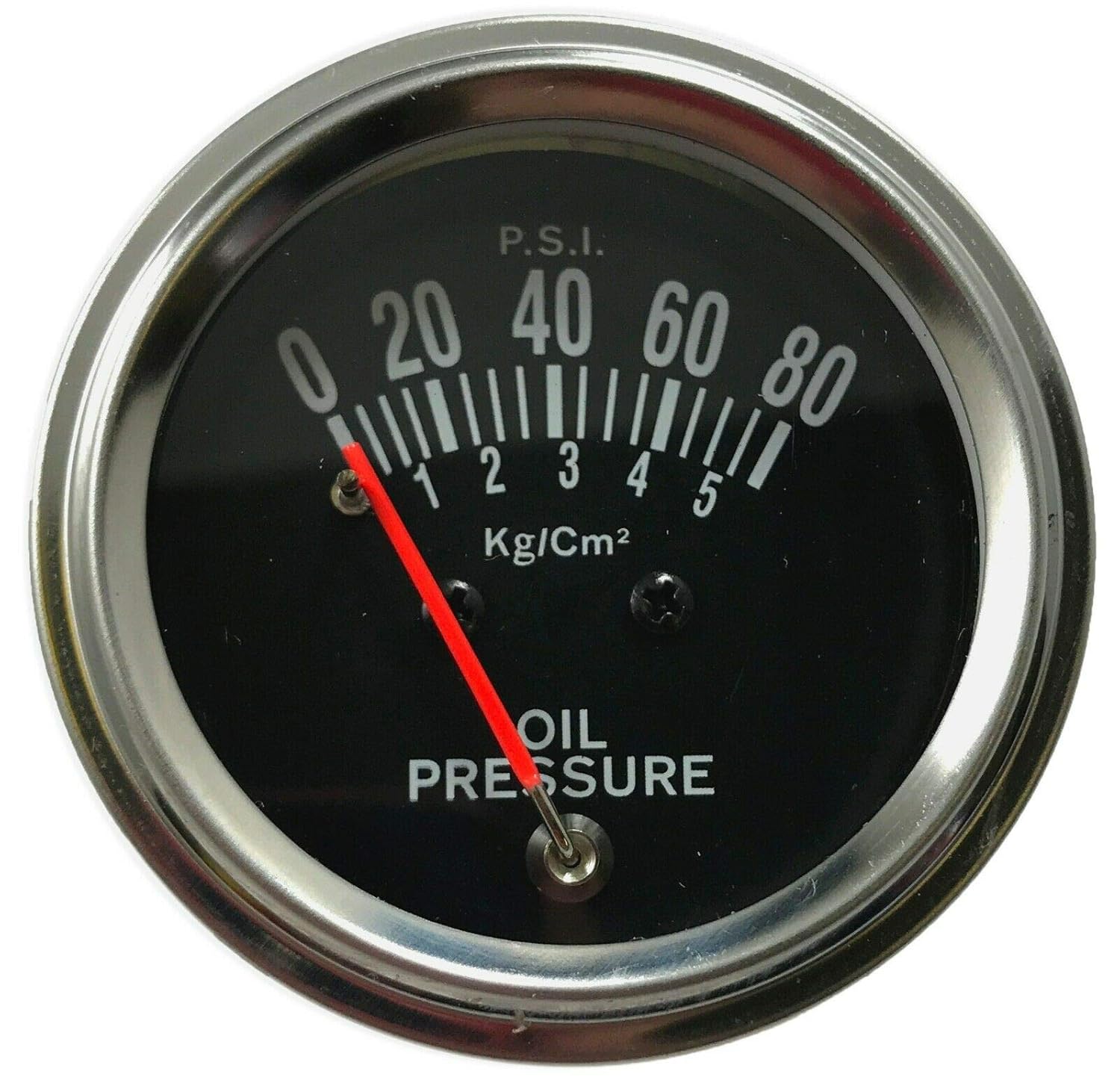 Amazon.com: Sherco-Auto Sun East Chrome 2" Inch Mechanical Oil Pressure ...