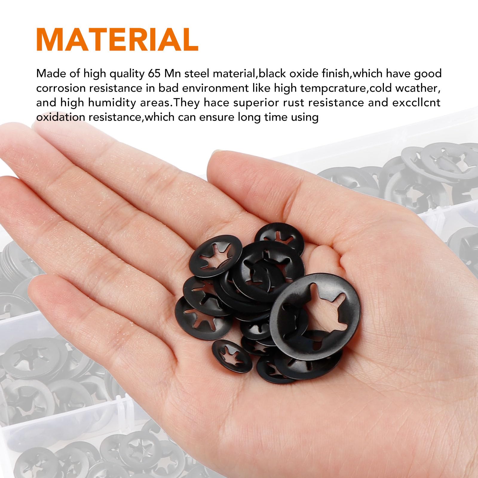 Snapklik.com : Lordhardware 350Pcs Internal Tooth Star Lock Washers M3 ...
