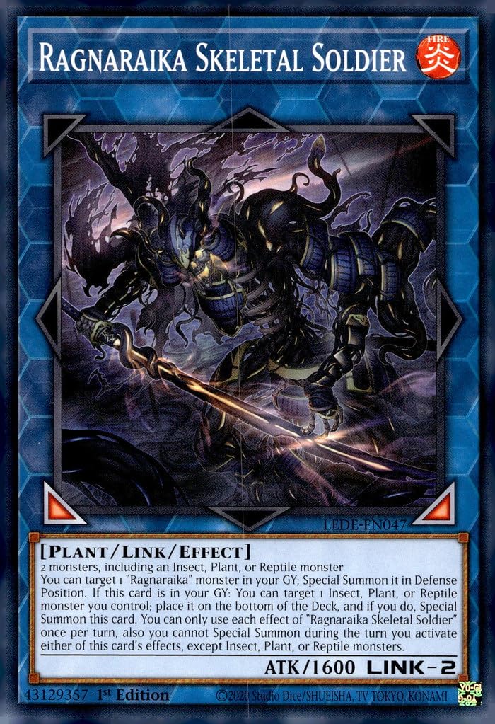 Amazon.com: YU-GI-OH! Ragnaraika Skeletal Soldier - LEDE-EN047 - Common - 1st Edition : Toys & Games