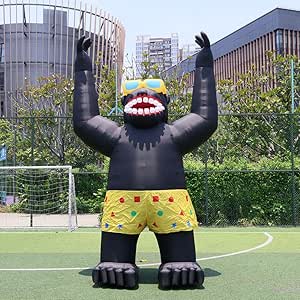 Amazon.com: Vinfgoes Giant Inflatable Gorilla Inflatable Animals ...