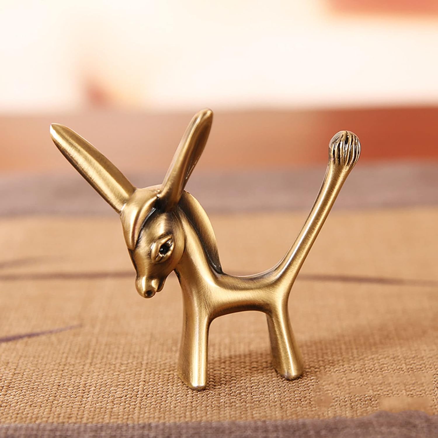 Amazon.com: Walbest Small Gold Animal Figurines, Metal Figurines ...