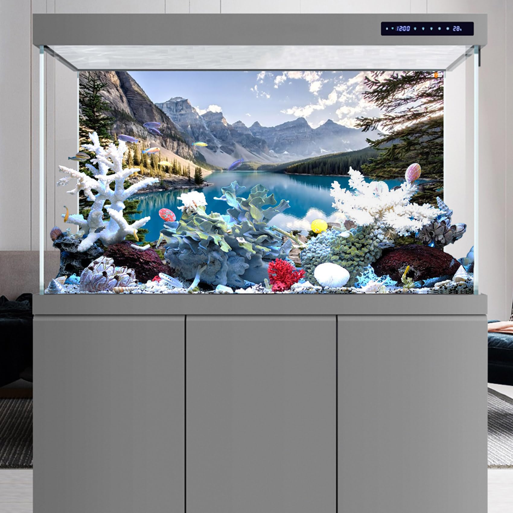 Snapklik.com : Fish Tank Background 36x20 Inch Aquarium Background ...