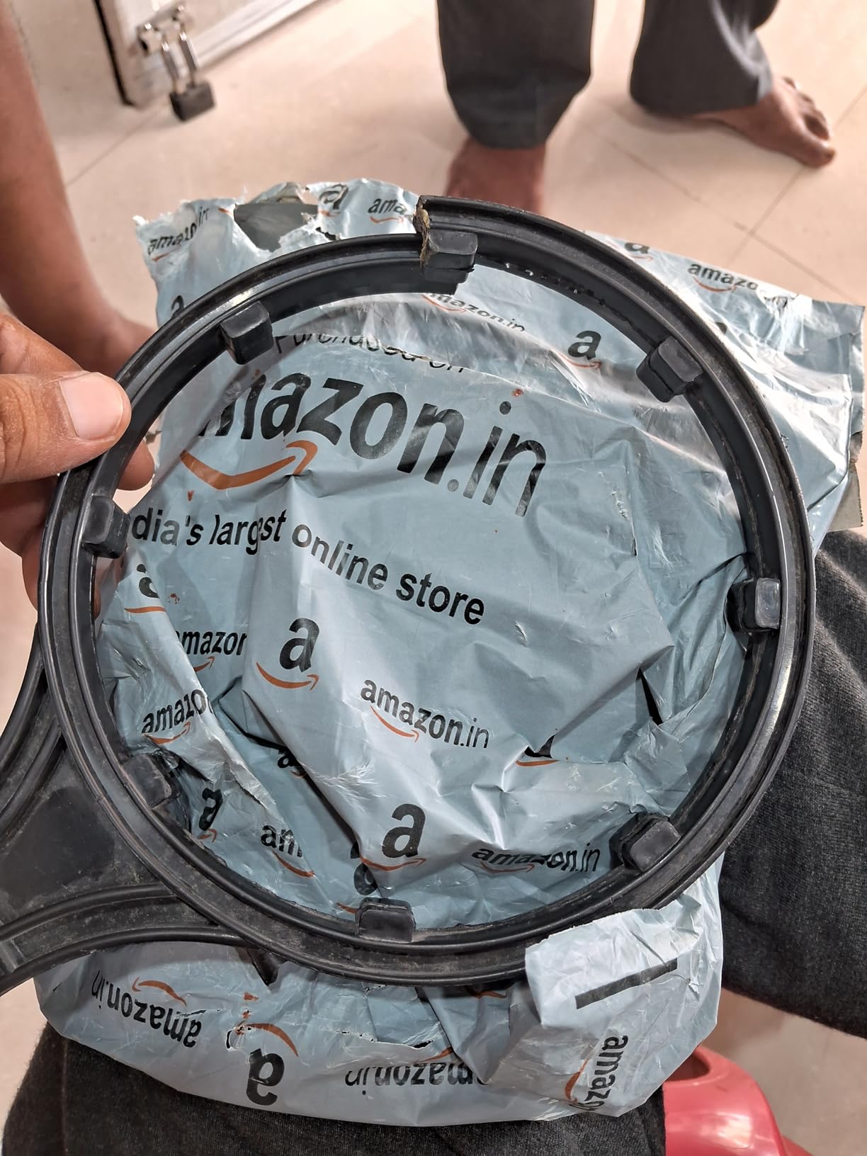 20" Big Blue Jumbo Housing Spanner Key Wrench Plastic Black Chabhi ...