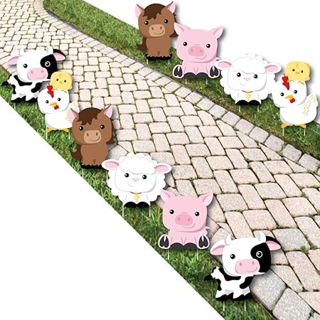 Amazon.com : Farm Animals - Yard Sign & Outdoor Lawn Decorations ...