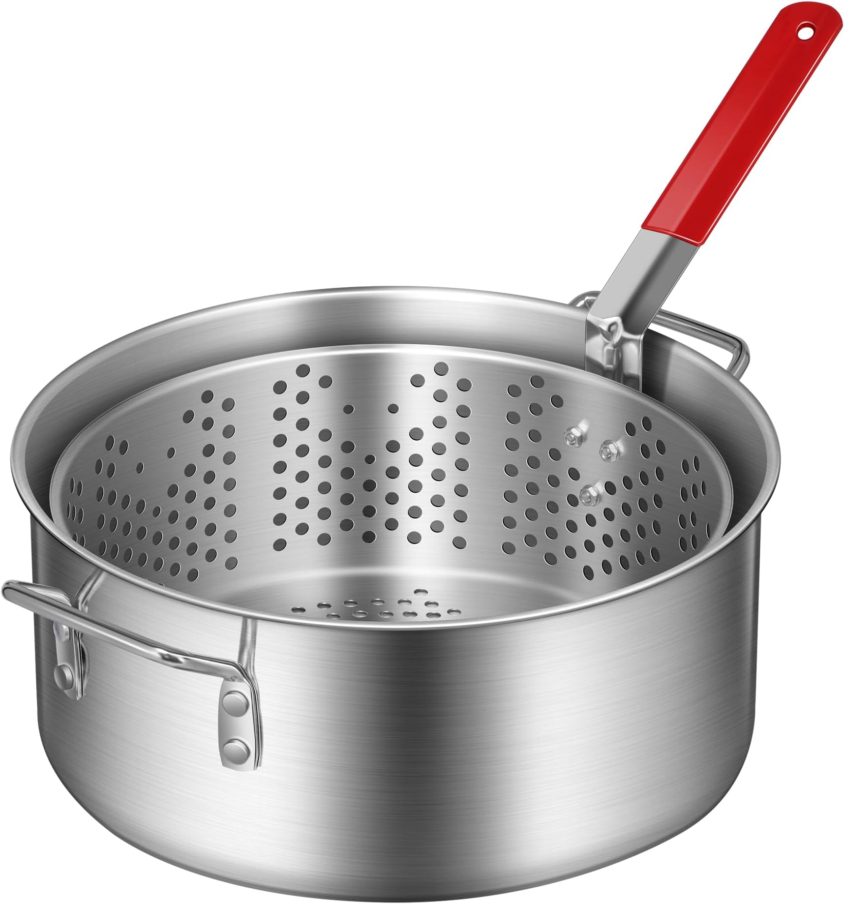 Amazon.com: Stainless Steel Cooking Pot Deep Fryer with Basket, Fry Pot ...