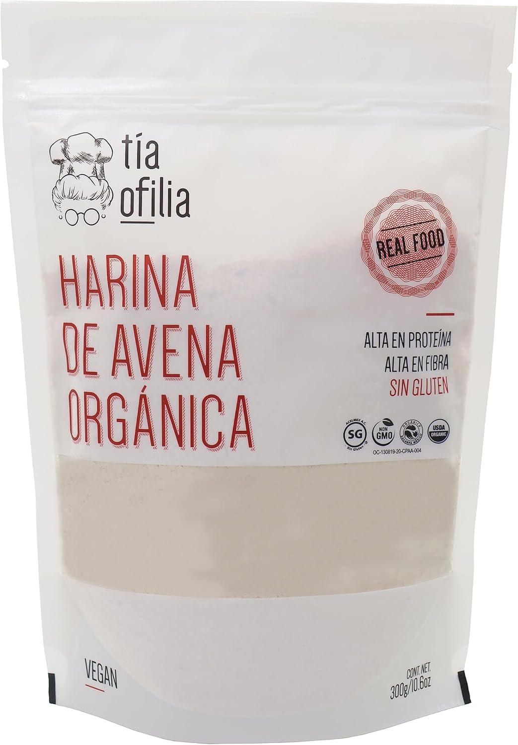 Tía Ofilia | Harina de Avena Orgánica | Alta en fibra | Certificada ...