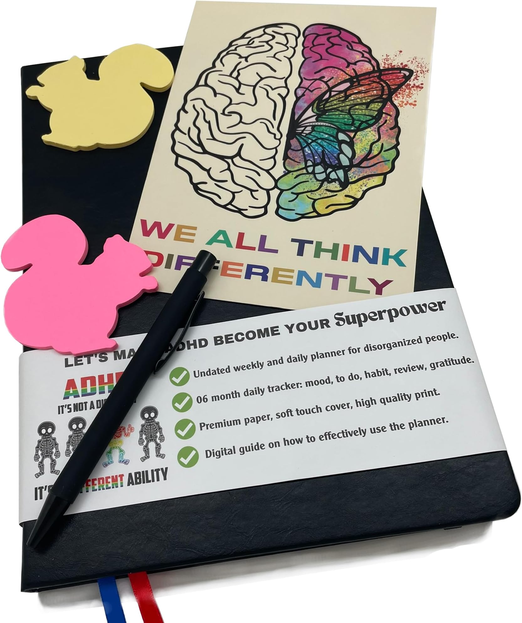 Amazon.com : The ADHD Planner for Adults - 6 Month Undated Weekly Daily ...