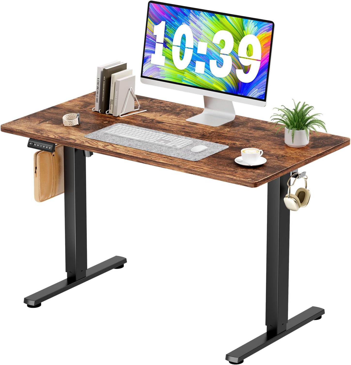Amazon.com: Computer Desk Adjustable Height Computer Workstation ...
