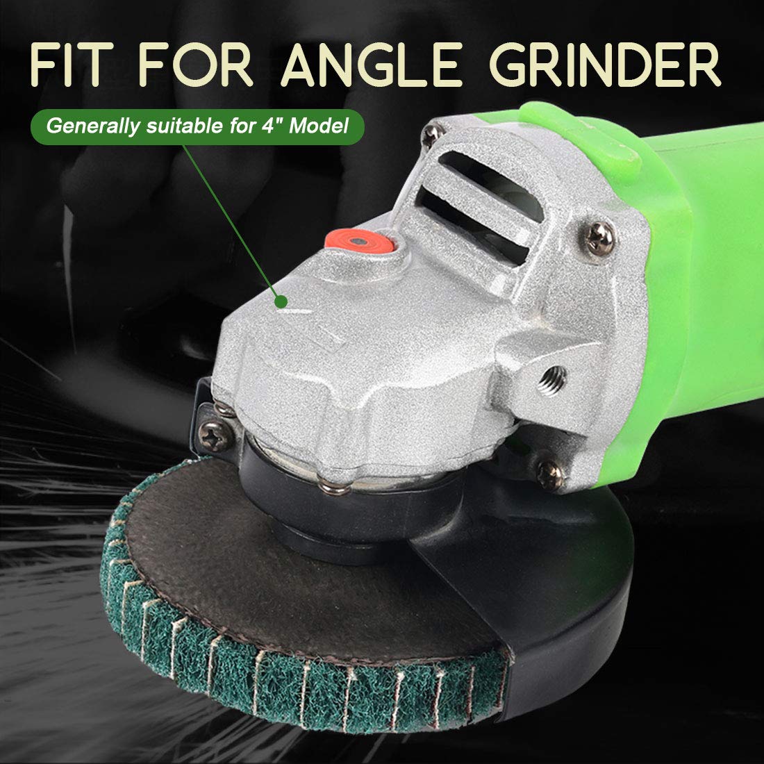 Snapklik.com : Keadic 8Pcs Nylon Fiber Flap Disc For Bench Grinder, 4 ...