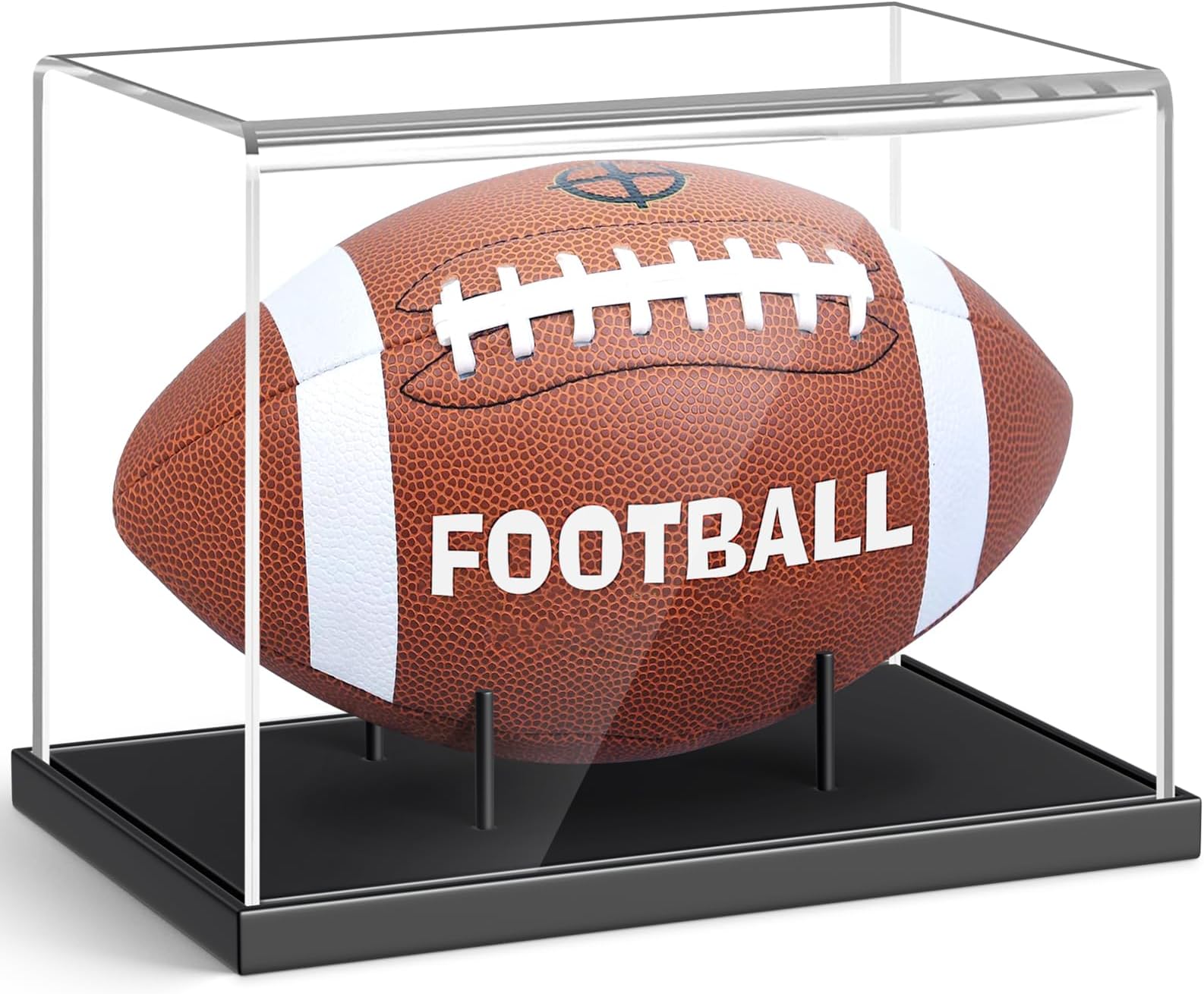 Amazon.com: Generic Football Display Case Acrylic Wall Mounting Full ...