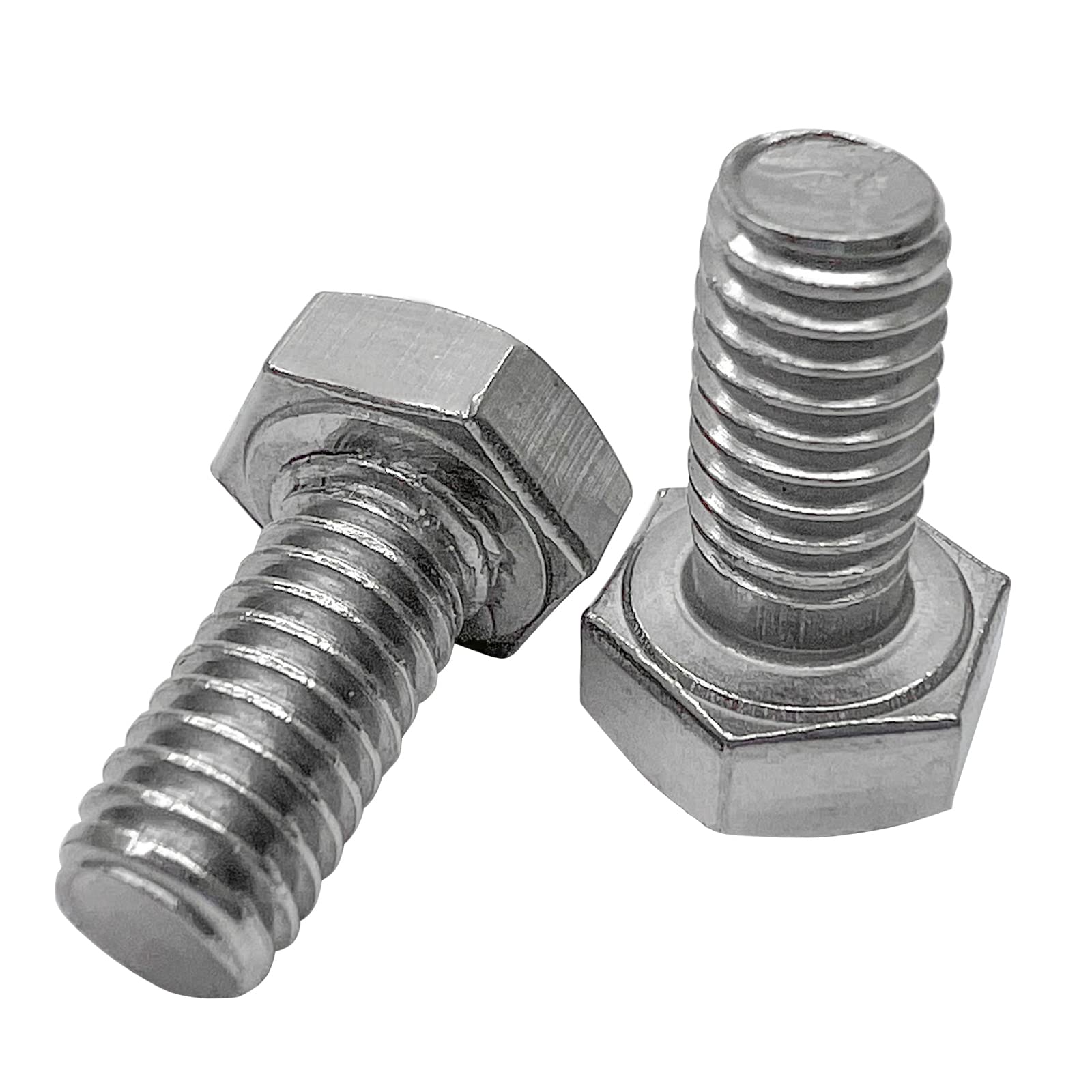 Amazon.com: M6x12mm Left Hand Hex Bolt,304 Stainless Steel Reverse ...