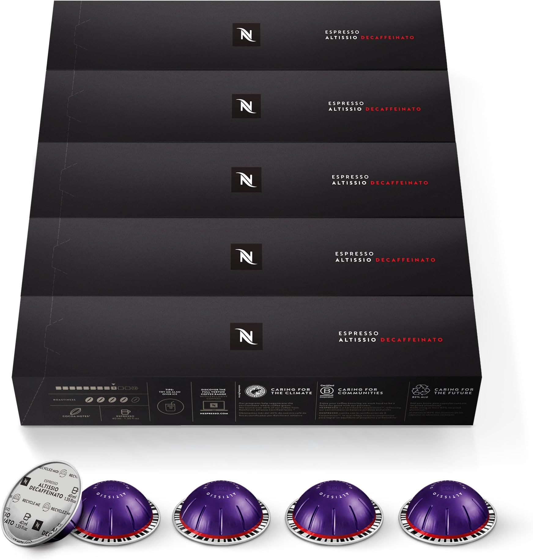 Amazon.com: Nespresso Capsules Vertuo, Barista Flavored Pack, Medium ...
