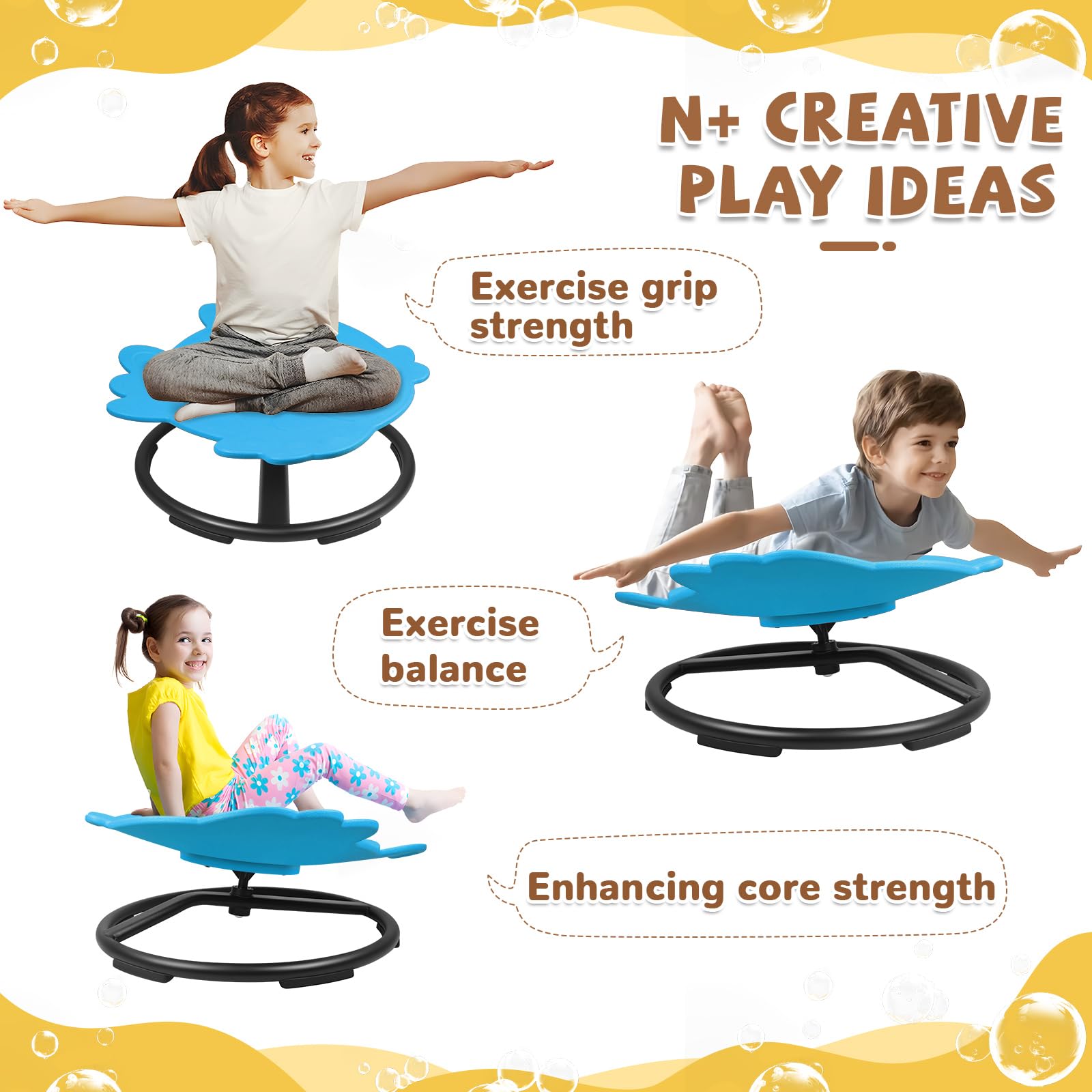 Snapklik.com : Zhenx Spinning Chair For Autistic Kids, Fish Shape Kids ...