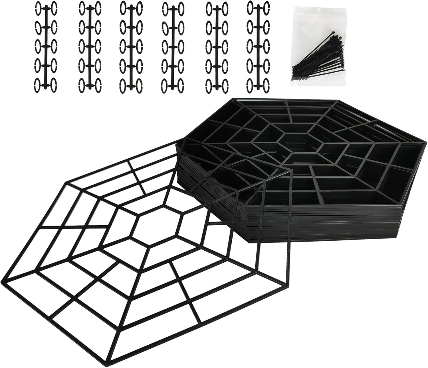 Amazon.com: Covoeak Pond Protectors 20 Pack Plastic Web Hexagonal Pond ...