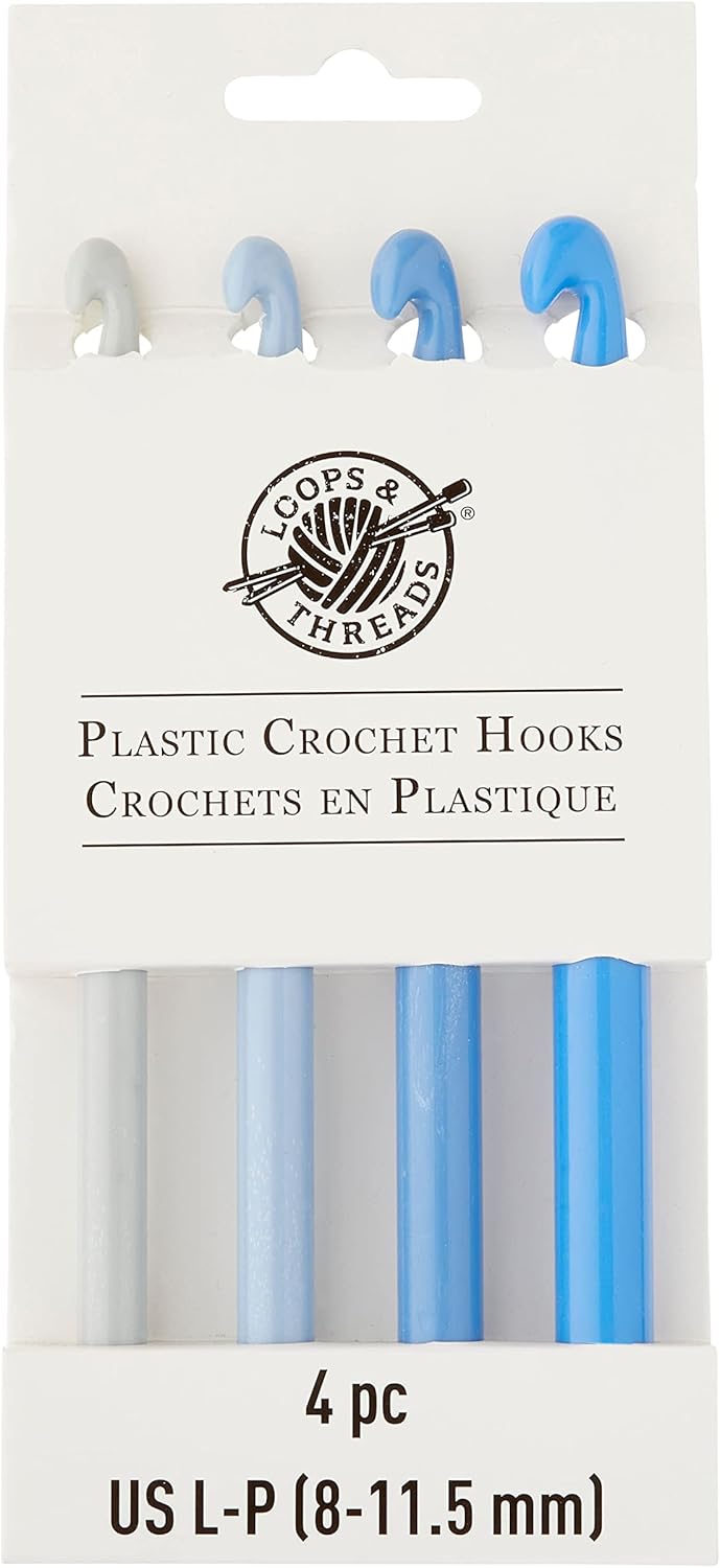 Amazon.com: Plastic Crochet Hook Set by Loops & Threads®, L-P