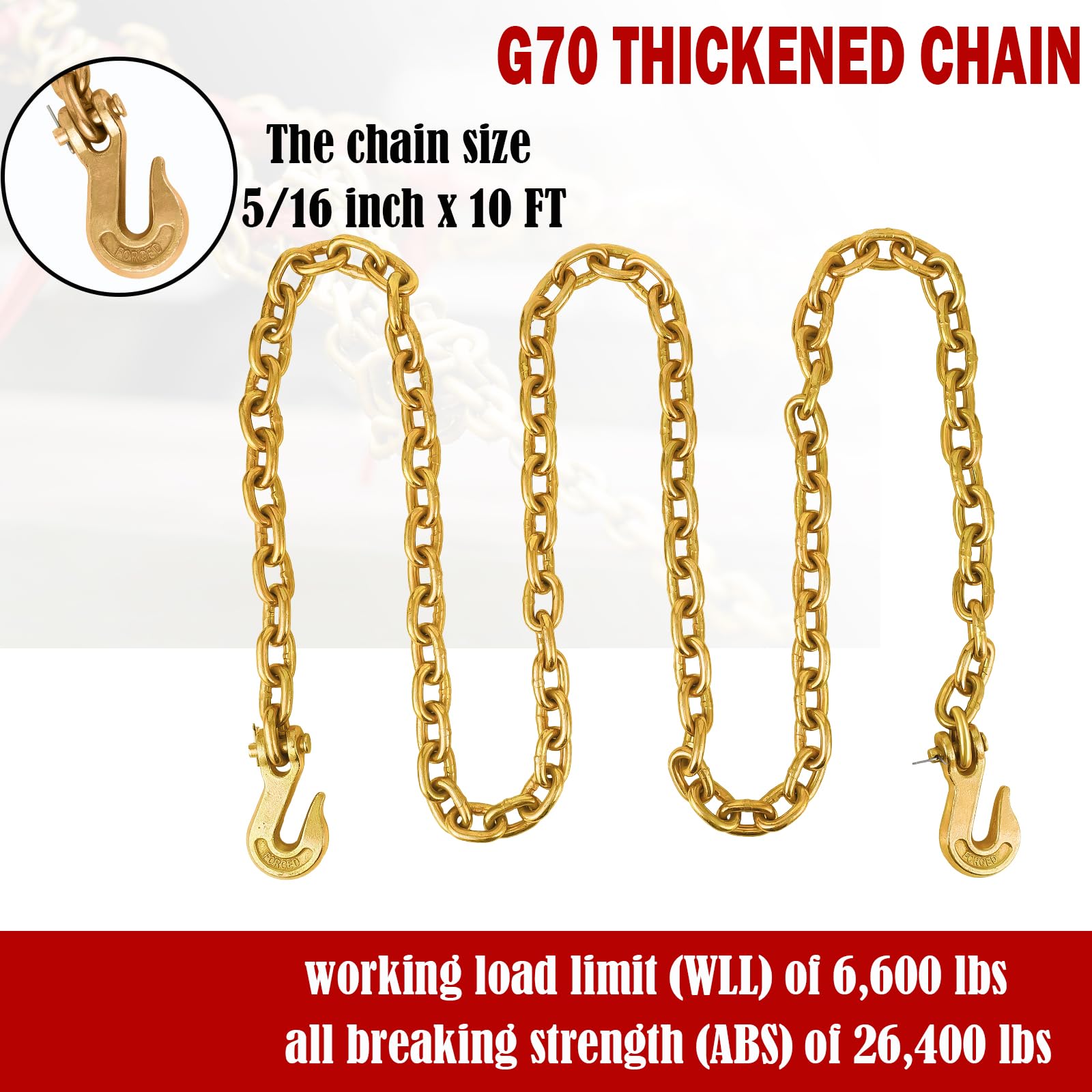 Snapklik.com : Chain Binder 5/16" -3/8", Grade 70-Heavy Duty Load ...
