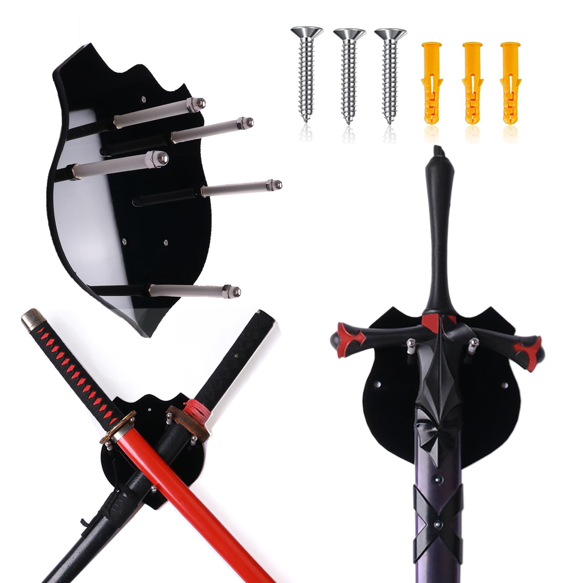 Amazon.com: ERMMZHZW Sword Hanger,Sword Wall Mount,Axe Holder,Acrylic ...