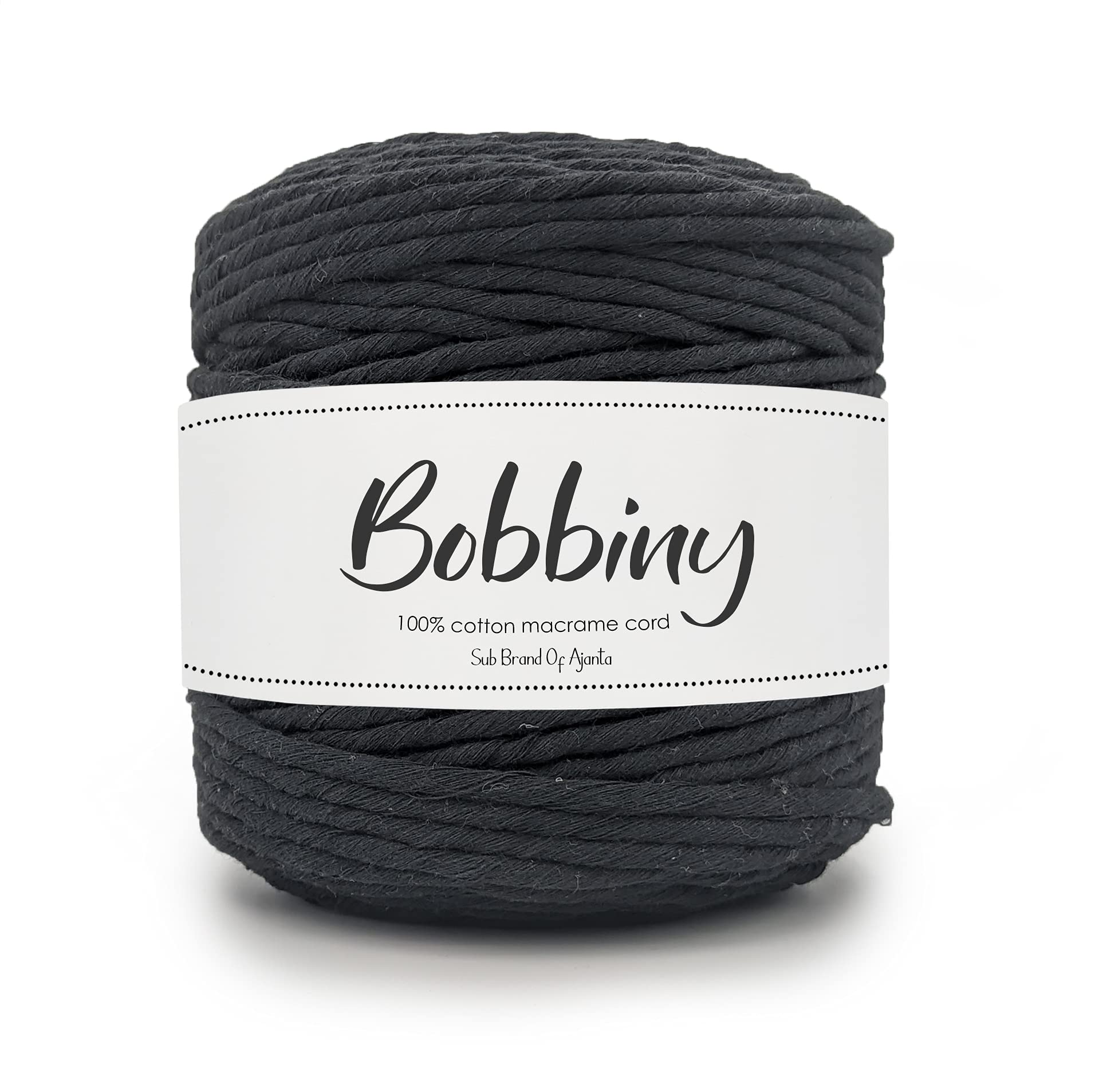 Bobbiny Single Strand Cotton Macrame Cord Thread Rope For Crafts ...