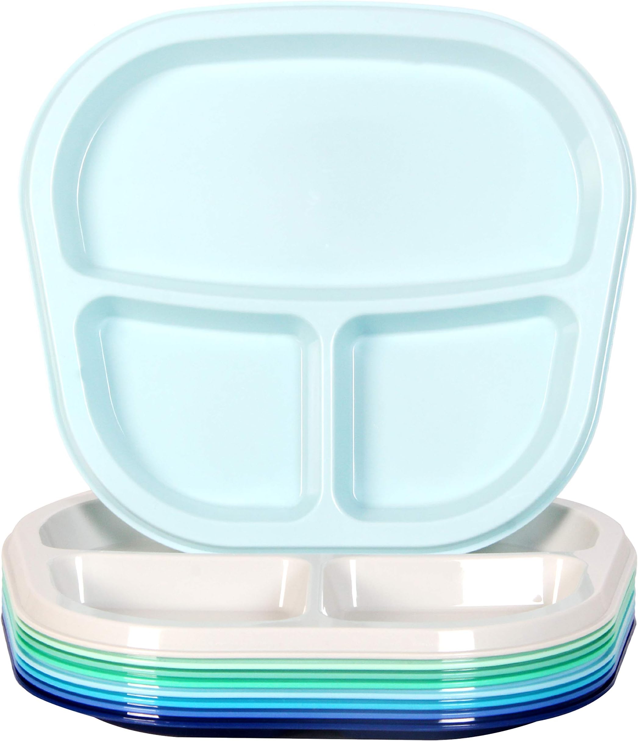 Amazon.com | Klickpick Home - Set Of 12 With 3 Compartment Divided ...