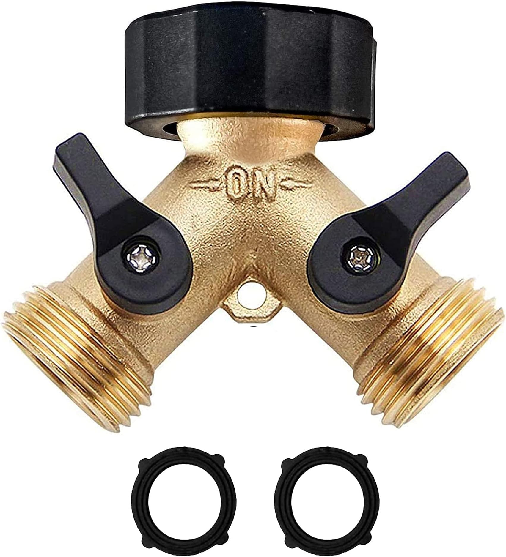 Amazon.com: Hose Splitter, 2 Way Heavy Duty, Garden Faucet, Faucet ...