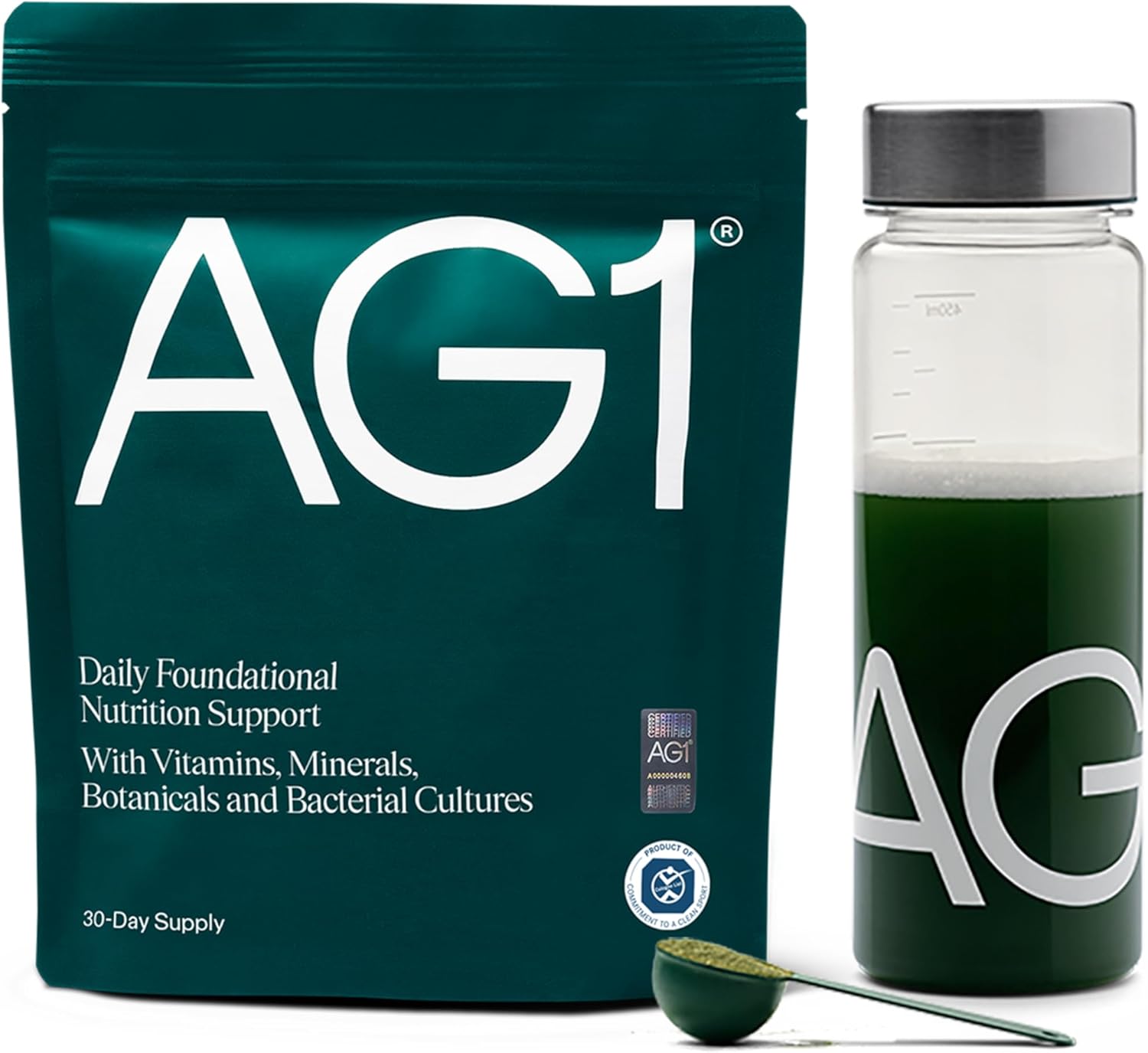 AG1 Greens Powder Supplement | Daily Nutrient Boost: Vitamins, Minerals ...