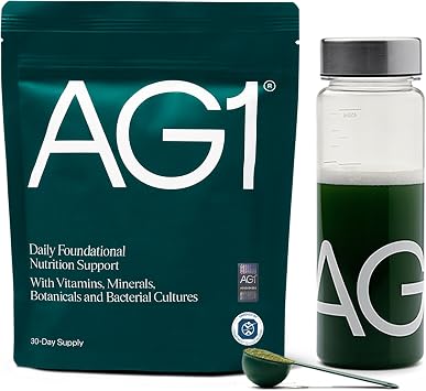 AG1 Greens Powder Supplement | Daily Nutrient Boost: Vitamins, Minerals ...