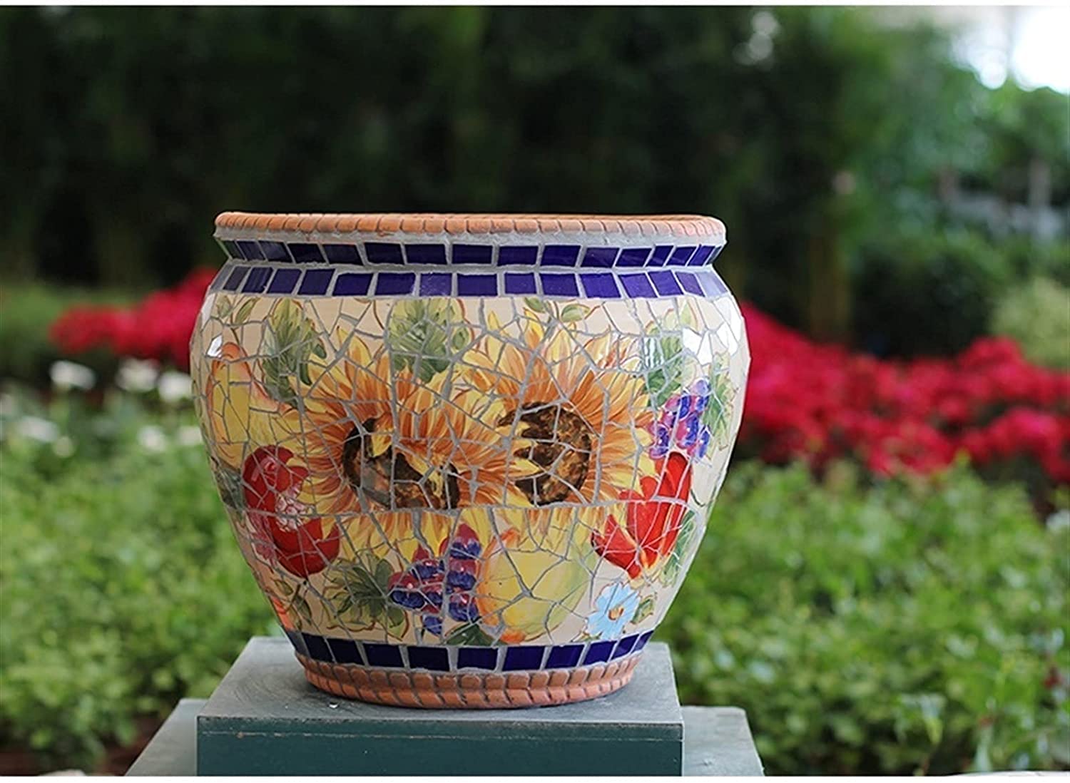 Mexican Outdoor Pottery Planters Or Urns Large Garden Plant Pot,