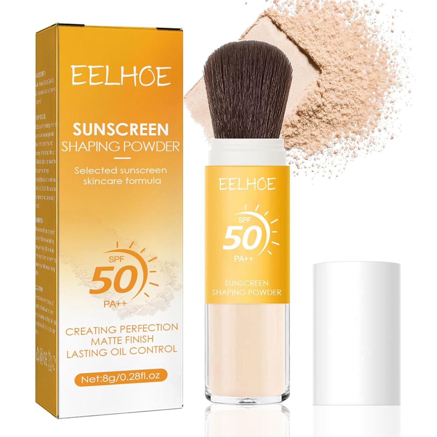 Amazon.com : Mineral Sunscreen Powder,SPF 50 PA++ Setting Powder ...