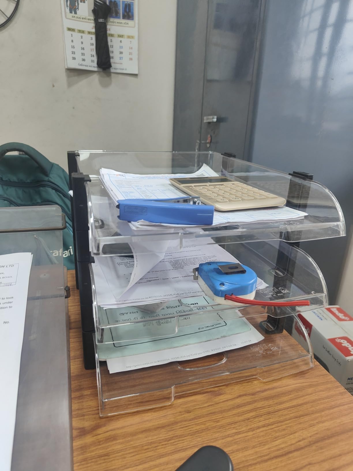 OMEGA Brand 1758/U3 Unbreakable Executive File Tray (Clear Colour, Set ...