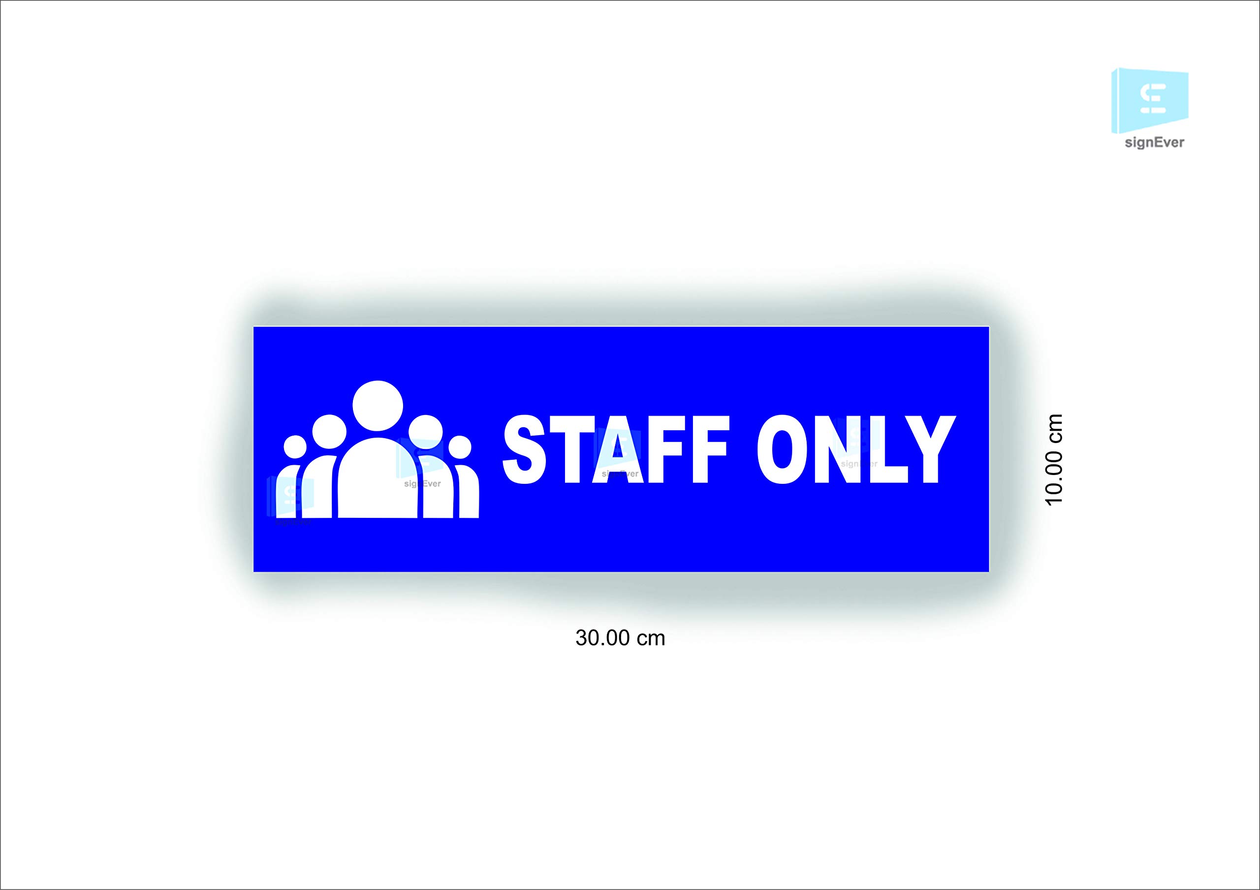 Sign Ever Staff Only Sign Board For Office Bank Factory | Desertcart INDIA