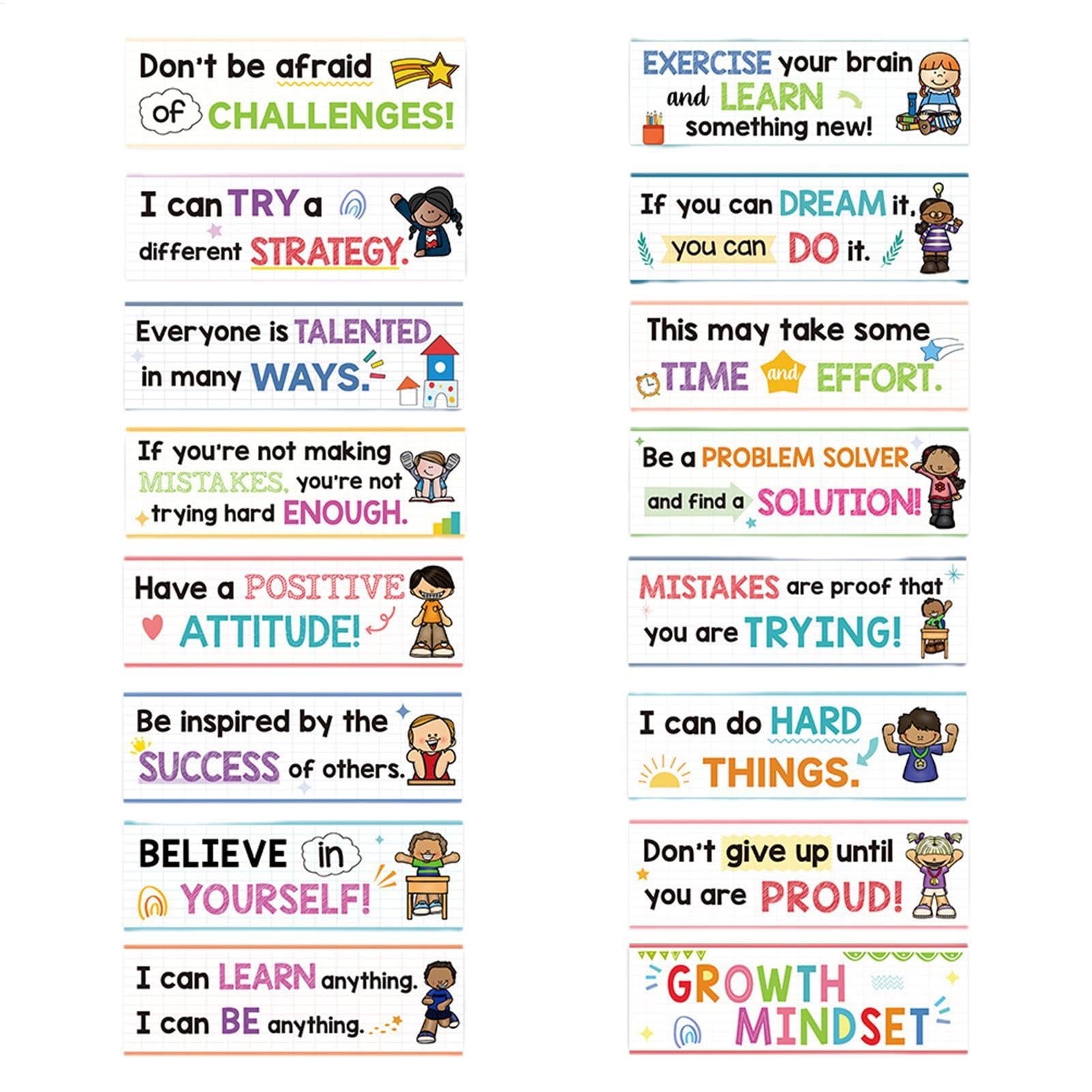 Growth Mindset Posters for Classroom, Mindset Poster Inspirational ...