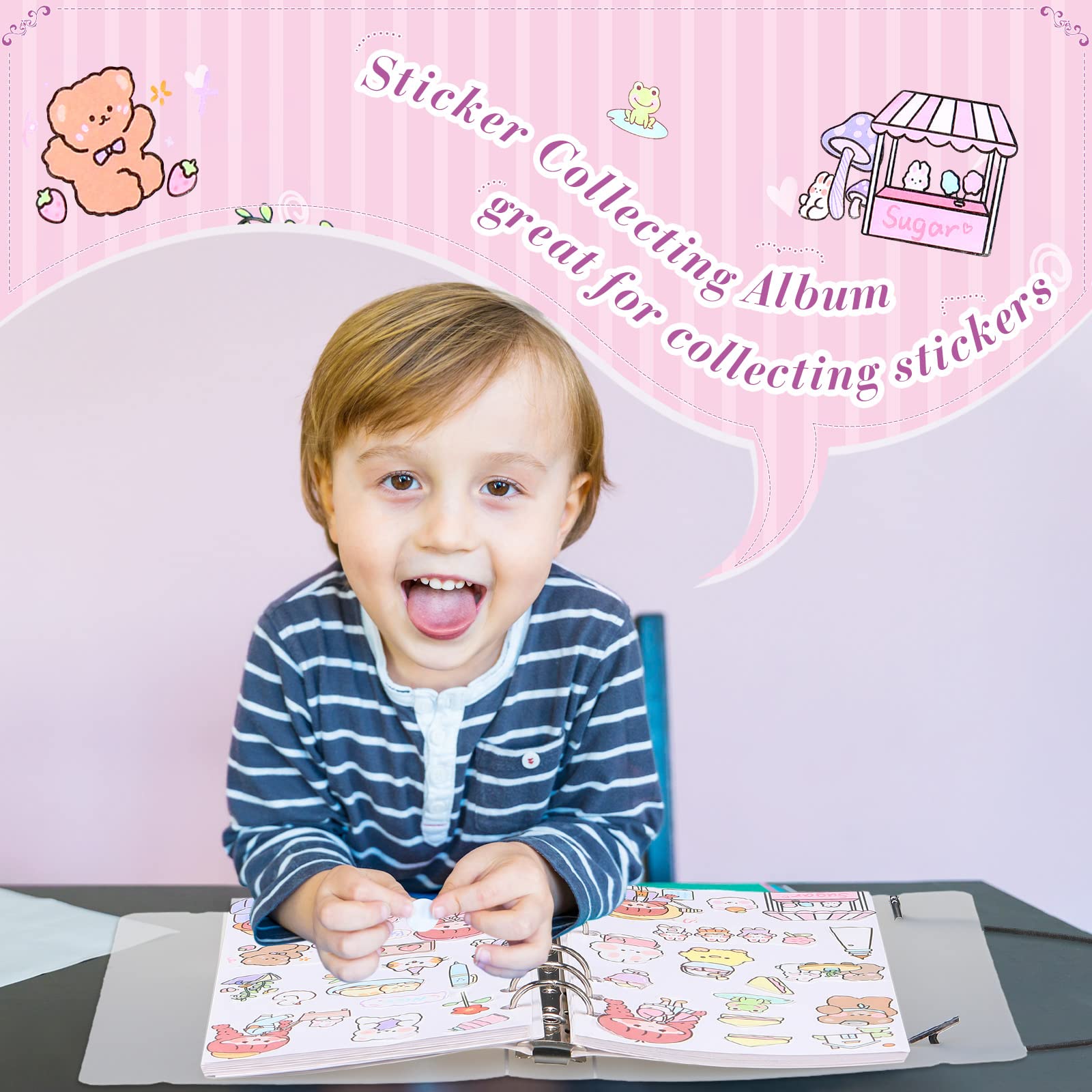 Snapklik.com : Spakon Sticker Collecting Album Sheets Reusable Book ...