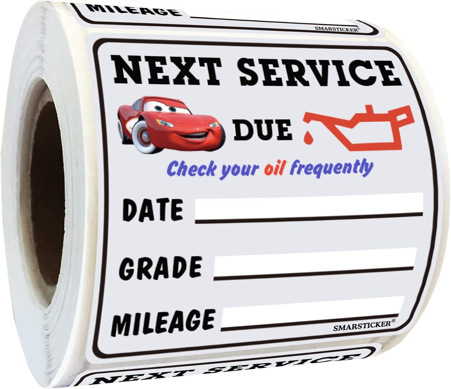 Amazon.com - SMARSTICKER 500 pcs Oil Change Service Due Reminder Window ...