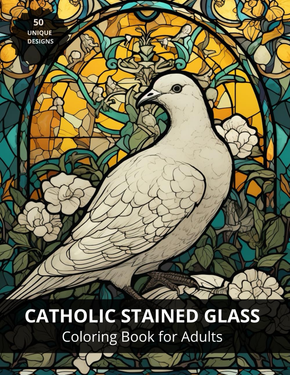 Amazon.com: Catholic Stained Glass: Coloring Book for Adults | 50 ...