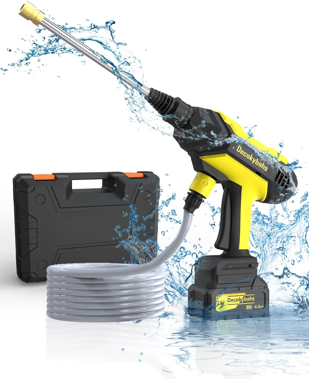 Amazon.com : Decokybahs Cordless Pressure Washer, Portable Pressure ...