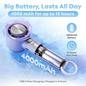 Amazon.com: Portable Handheld High Speed Turbo Fan for Indoor/Outdoor ...